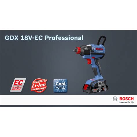 Bosch GDX 18V EC Cordless Impact Driver Wrench Professional 18V