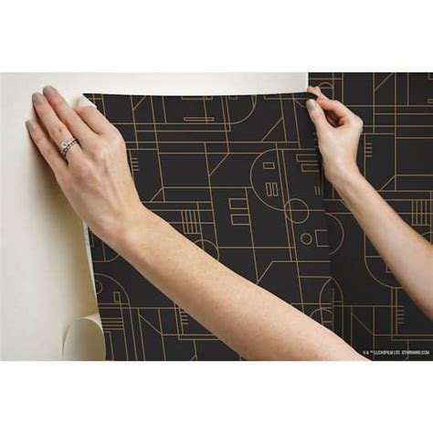 Roommates Star Wars R2d2 Geometric Peel And Stick Wallpaper Wall Decor