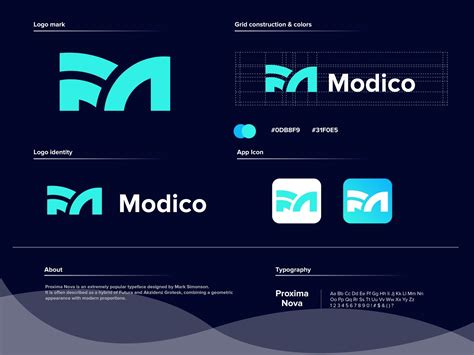 Modico logo branding design | Branding design logo, Branding design ...