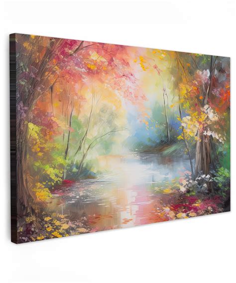 Toile Paysage Peinture à l huile Coloré Nature de remise