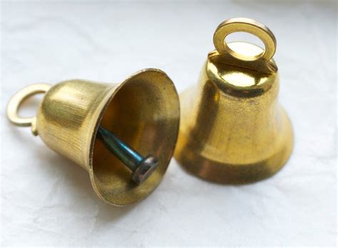 2 Vintage 1950s 1960s Small Brass Bells By Ifoundgallery On Etsy