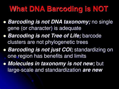 Ppt Dna Barcoding And The Consortium For The Barcode Of Life Powerpoint Presentation Id