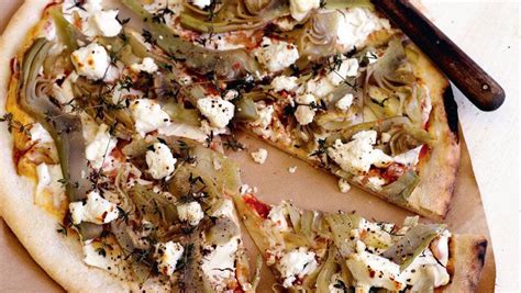 RECETTE Pizza aux artichauts et au chèvre L Express