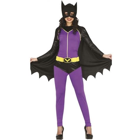 Disfraz Batwoman Morada Para Mujer 【envío En 24h】