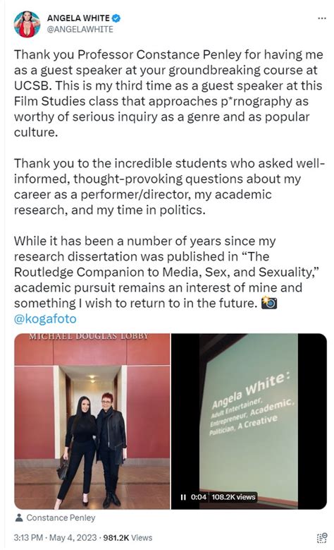 Angela White Maior Atriz Pornô Do Mundo Na Atualidade Dá Palestra Em