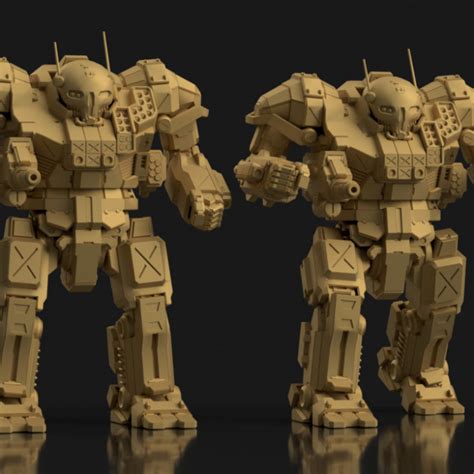 3d Printable Assault Lance Pack For Battletech By Matt Mason