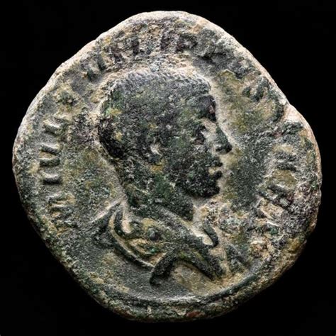 Imperio Romano Philip Ii Ad 247 249 Æ Sestertius Rome Catawiki