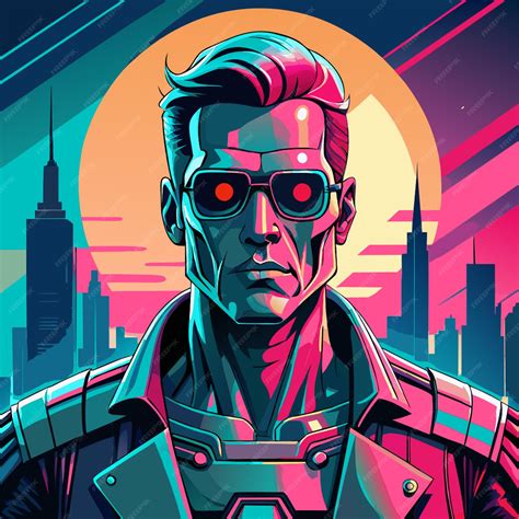 Terminator Vector Illustration Flat 2 Premium Ai Generated Vector
