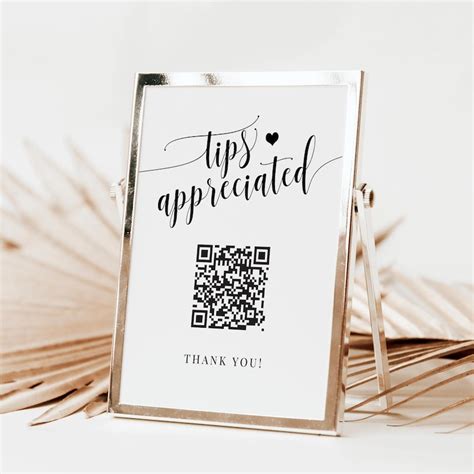 Tips Appreciated Sign Etsy