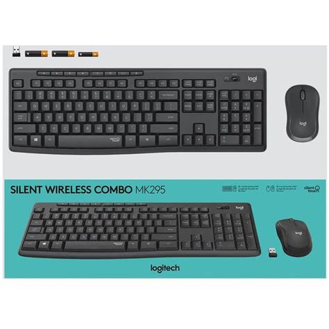 Buy Logitech Mk295 English Keyboard And Wireless Mouse Combo Graphite 920 009800 Online In Uae