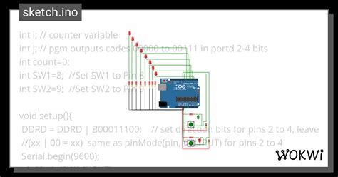 Updown Counter 2 Wokwi Esp32 Stm32 Arduino Simulator
