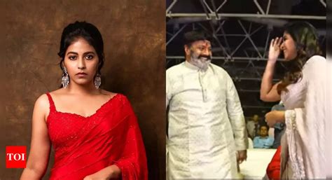 Actress Anjali Reacts To Nandamuri Balakrishna Pushing Her On Stage