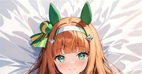サイレンススズカウマ娘 抱き枕風構図のサイレンススズカさん 人の海のイラスト Pixiv
