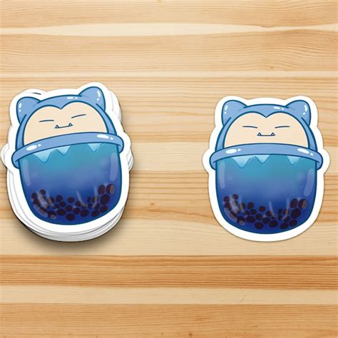 Cute Snorlax Boba Etsy