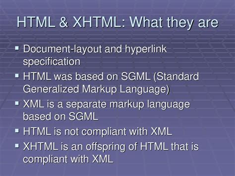 Chapter 1 Html Xhtml And The World Wide Web Ppt Download