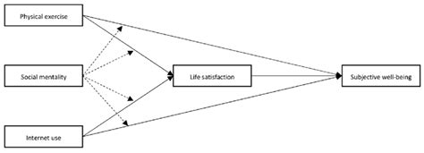 Hypothetical Model Diagram Of Physical Activity And Internet Use On
