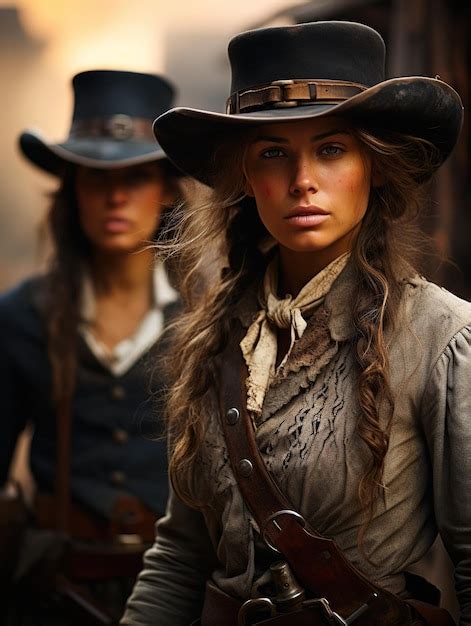 Premium Photo Wild West Western Girl Cowgirl