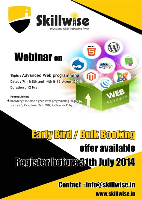 Please Join Us The Advanced Web Programming Webinar Program On 7814
