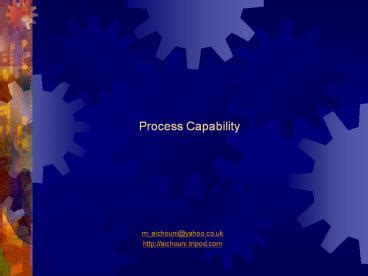 Process Capability Presentation Free To Download