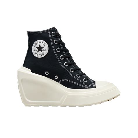 W 컨버스 척 70 디 럭스 웨지 블랙 Converse Kream