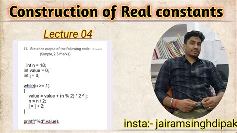 Lec Rules For Constructing Real Constants For Campus Placements Aku