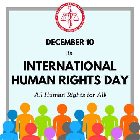 December 10 Is International Human Rights Day Medical Action Group