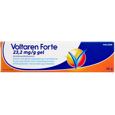 Køb Voltaren Forte 232 Mgg 30 G Gel Hos Apoprodk Apopro
