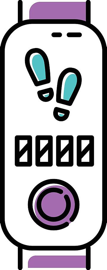 Step Tracker With Pedometer Icon For Active Lifestyle Vector Clip Art Step Indicator Png And
