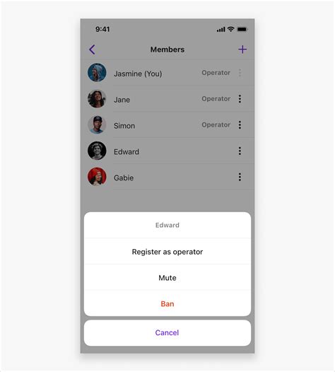 register members as operators chat swiftui sdk sendbird docs