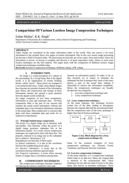 Lzw Coding Technique For Image Compression Ppt