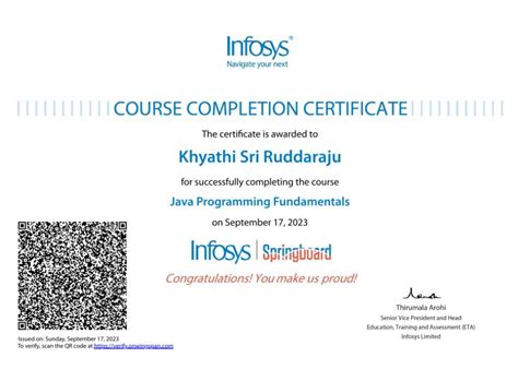 Khyathisri Ruddaraju On Linkedin Infosysspringboard