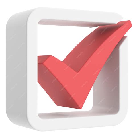 premium photo 3d checkbox check mark 3d illustration