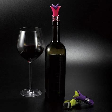 Цветок лилии герметичная силиконовая красная насадка для винной бутылки Пробка инструмент для кухни