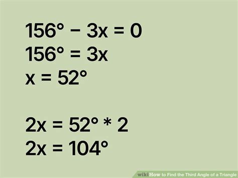 Ways To Find The Third Angle Of A Triangle WikiHow