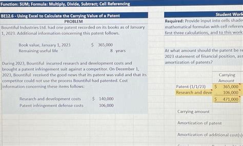 Solved Function Sum Formula Multiply Divide Subtract