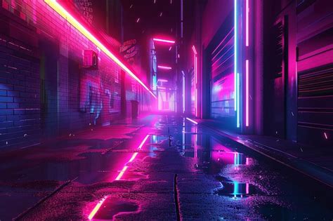 Abstract Futuristic Technology Concept Premium Ai Generated Image