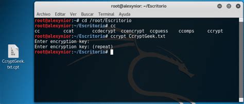 Cifrar Y Descifrar Archivos En Linux Usando Ccrypt Esgeeks