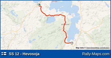 Ss 12 Hevosoja Stage Map Valvoline Ralli 2003 Ralli Sm 🌍 Rally