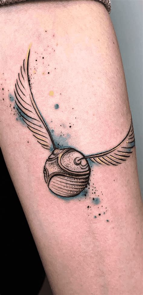 Golden Snitch Tattoo Design Images Golden Snitch Ink Design Ideas