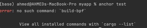 Anchor Test Error No Such Command `build Bpf` · Issue 3