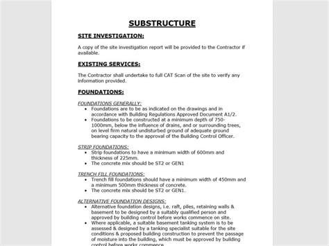 Sample House Building Specification Houseplansdirect