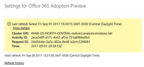 Solved Content Pack Refresh Failing Microsoft Fabric Community