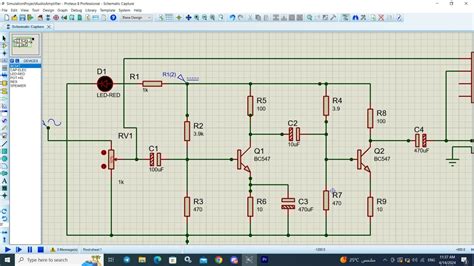 Audio Amplifier Project Simulation On Proteus Youtube
