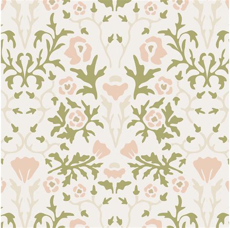The Evelyn Wallpaper Blush Everett Park