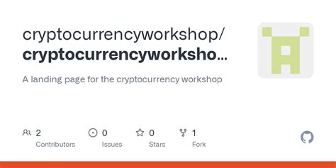 Github Cryptocurrencyworkshop A