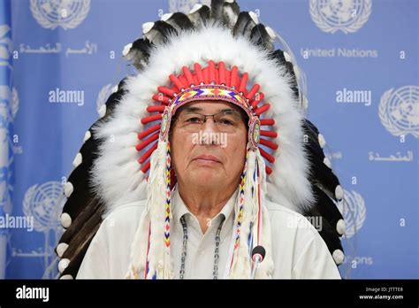 United Nations, New York, USA, August 09 2017 - Grand Chief Wilton ...