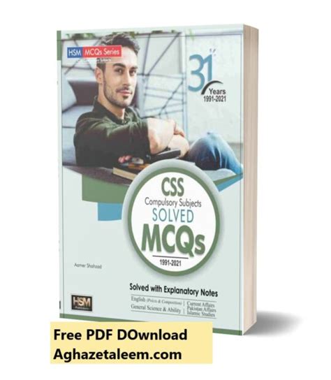 Download Css Compulsory Subjects Solved Mcqs By Hsm Free Aghazetaleem