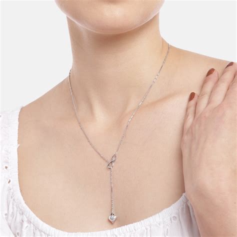 Infinity Heart 925 Sterling Silver Necklace Zavya