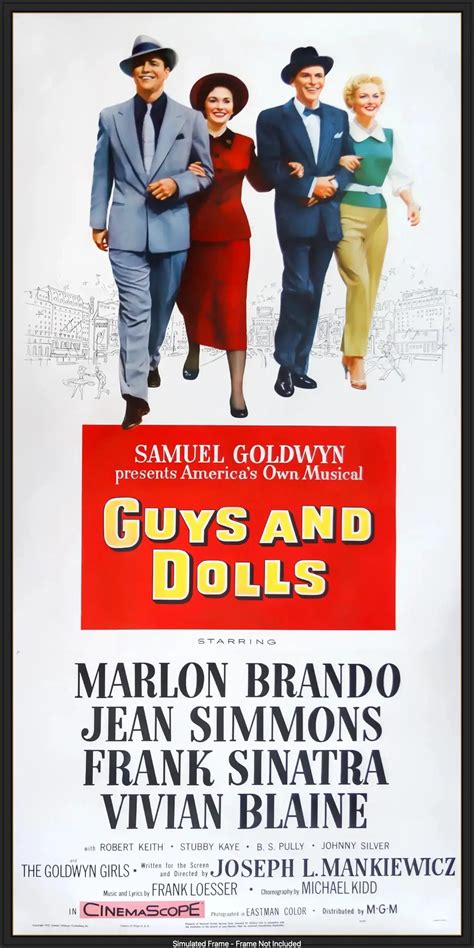 Guys And Dolls 1955 Original Three Sheet Movie Poster Original Film