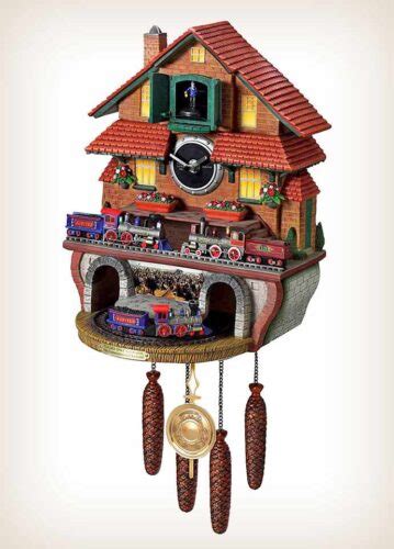 Golden Spike Train Cuckoo Clock Wall Of Clocks